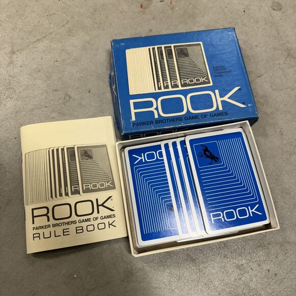 Parker Brothers | Games | Vintage Rook Blue 972 Card Game With Case ...
